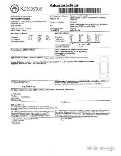 Ford Transit Custom 310 2,0TDCi 170 hv M6 Etuveto Van N1 L2H1 Trend ...