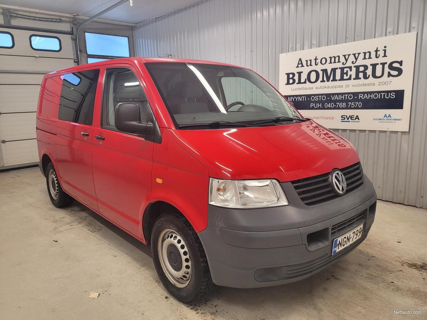 Volkswagen Transporter Umpi p-a 1.9 TDI 77kw wepasto,AC Huoltokirja. Lyhyt - Matala 2005 ...