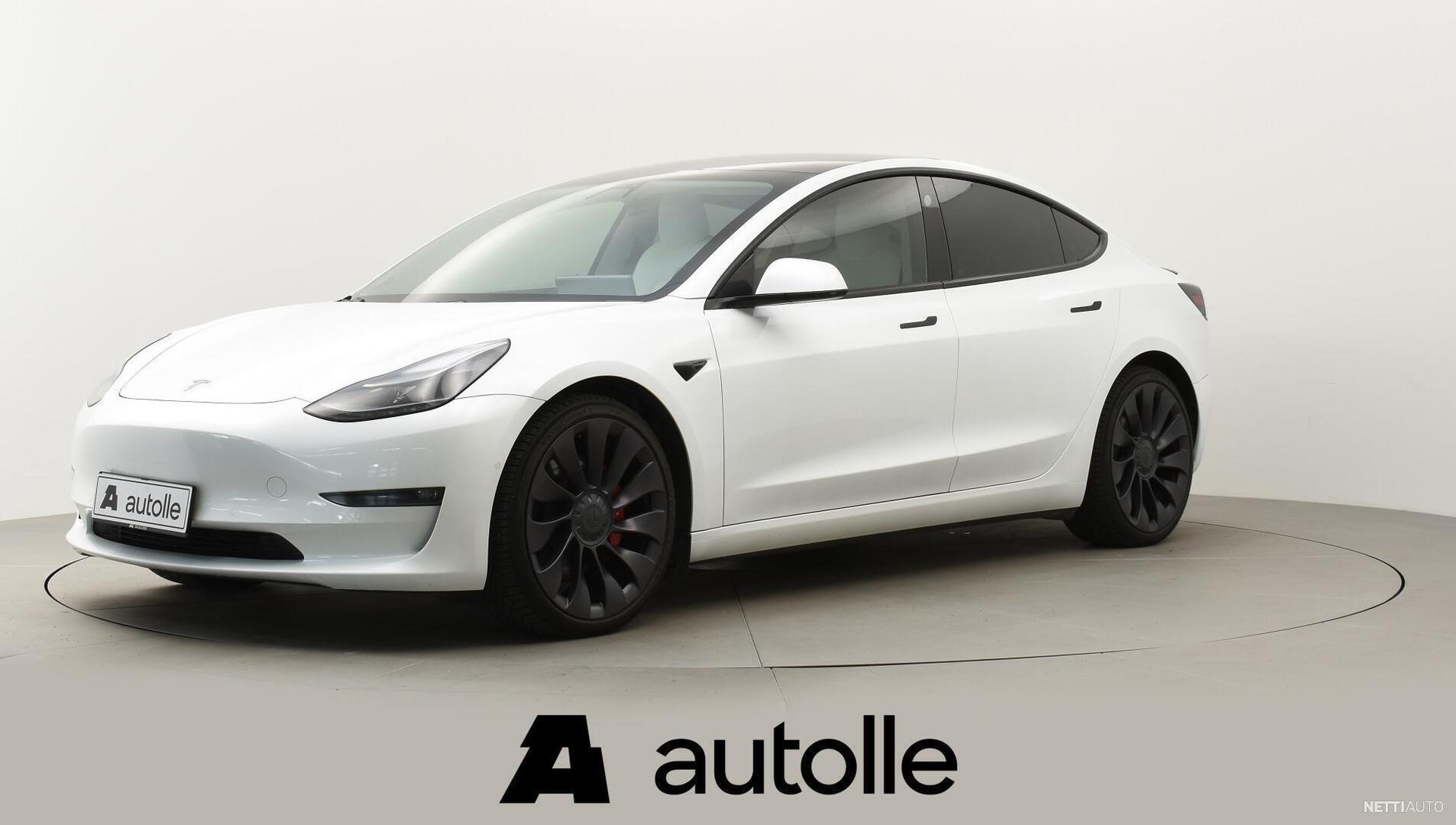 Tesla Model 3 Performance REFRESH Dual Motor AWD | Valkoinen sisusta ...