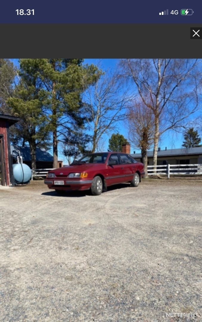 Ford Scorpio 2.0i CL 5d Viistoperä 1986 - Vaihtoauto - Nettiauto
