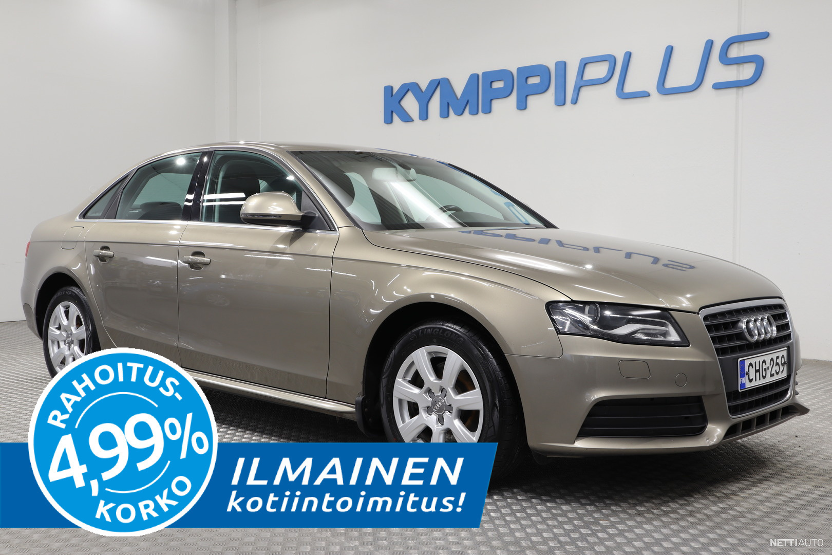Audi A4 Sedan 2,0 TDI (DPF) multitronic Business - / Webasto / Koukku / Xenon / Porrasperä 2009 ...