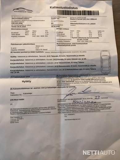 Mazda 6 Sport Wagon 2,0TD 6MT 5ov WF3 Elegance Business huippu siisti ...