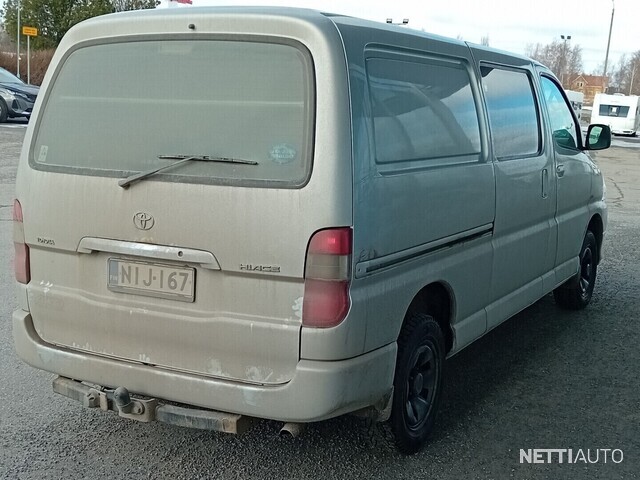 Toyota Hiace 2,5 D-4D 4WD 117 5ov pitkä - Suomi-auto, 117hv, 2.omistaja , neliveto ...