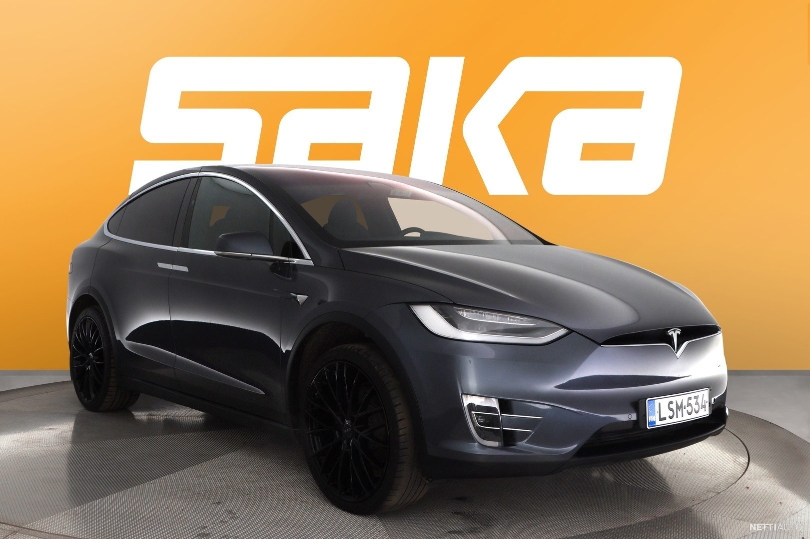 Tesla Model X Long Range Raven AWD 7-ist ** Koukku / Autopilot / Winter ...