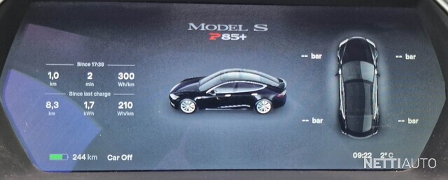 Tesla Model S Tesla Model S P85+ Akku ja moottori huolettu Porrasperä ...