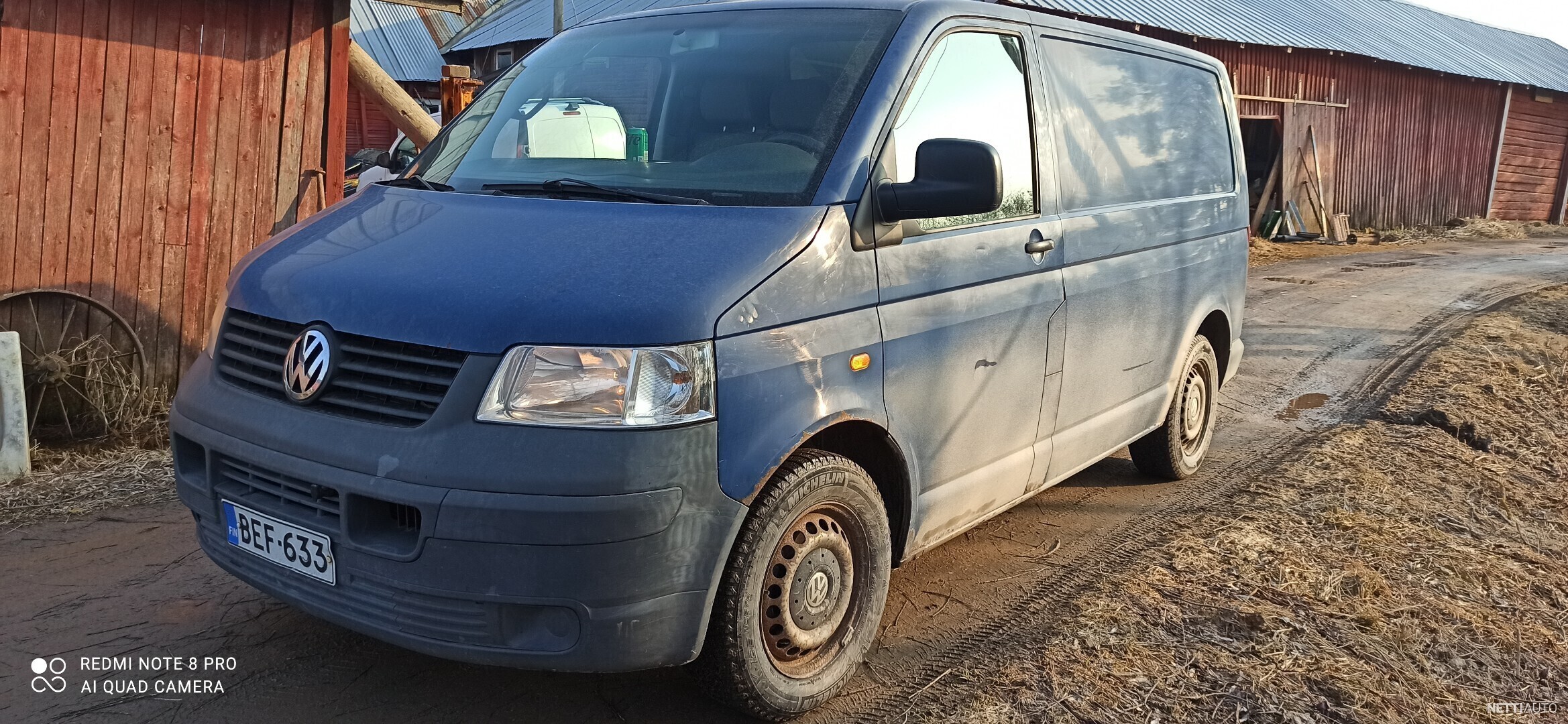 Volkswagen Transporter 2.5 Dopp/Al TDI Pit75 A 2,5tdi juuri leimattu Lyhyt - Matala 2003 ...